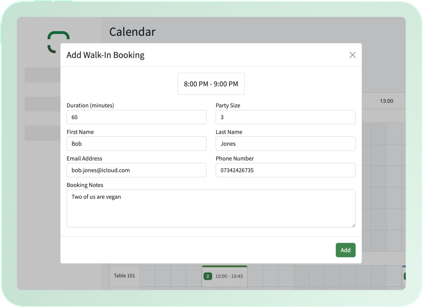 Features - TableSense Online Table Booking